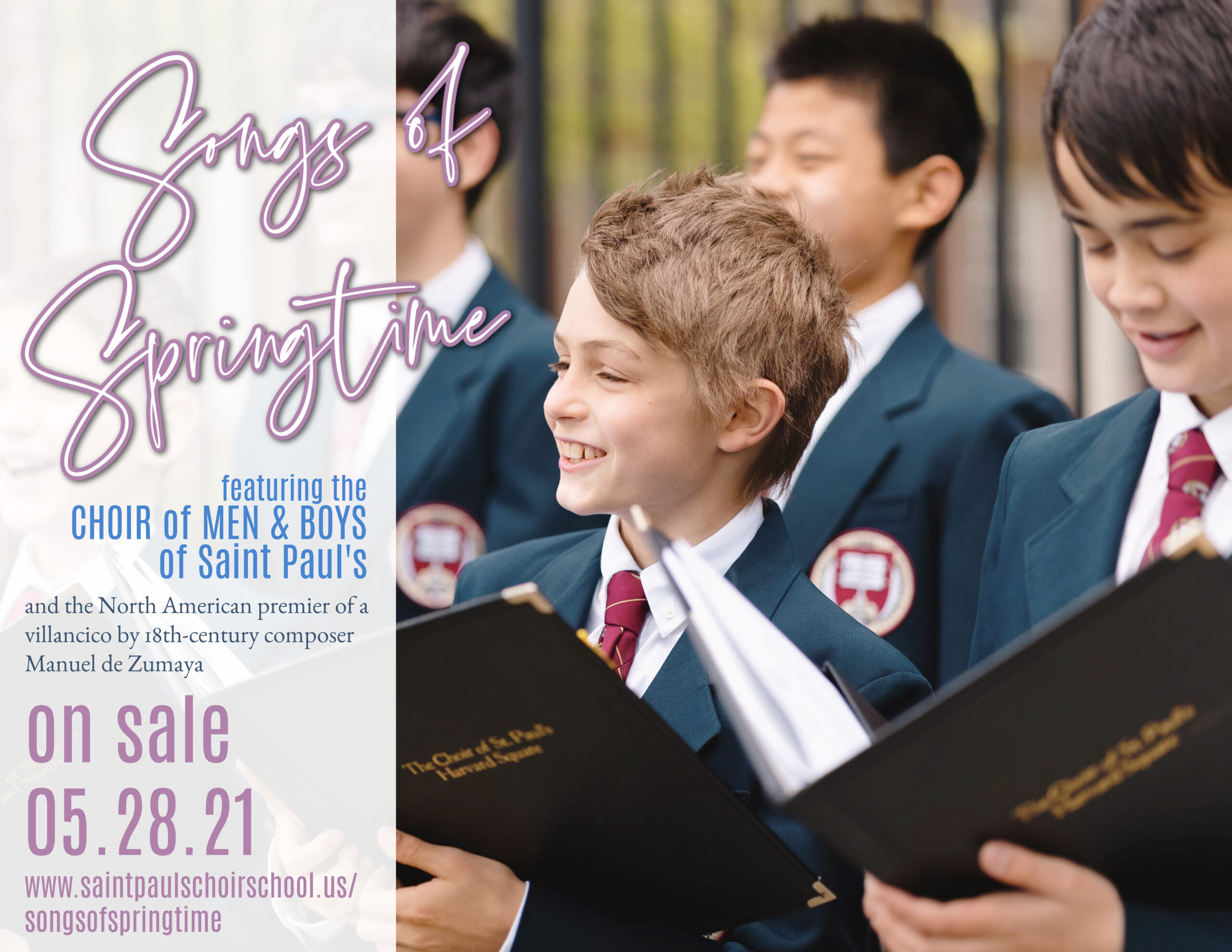 Saint Paul’s Choir School Premieres 18th Century Work in Songs of Springtime Concert Film ...